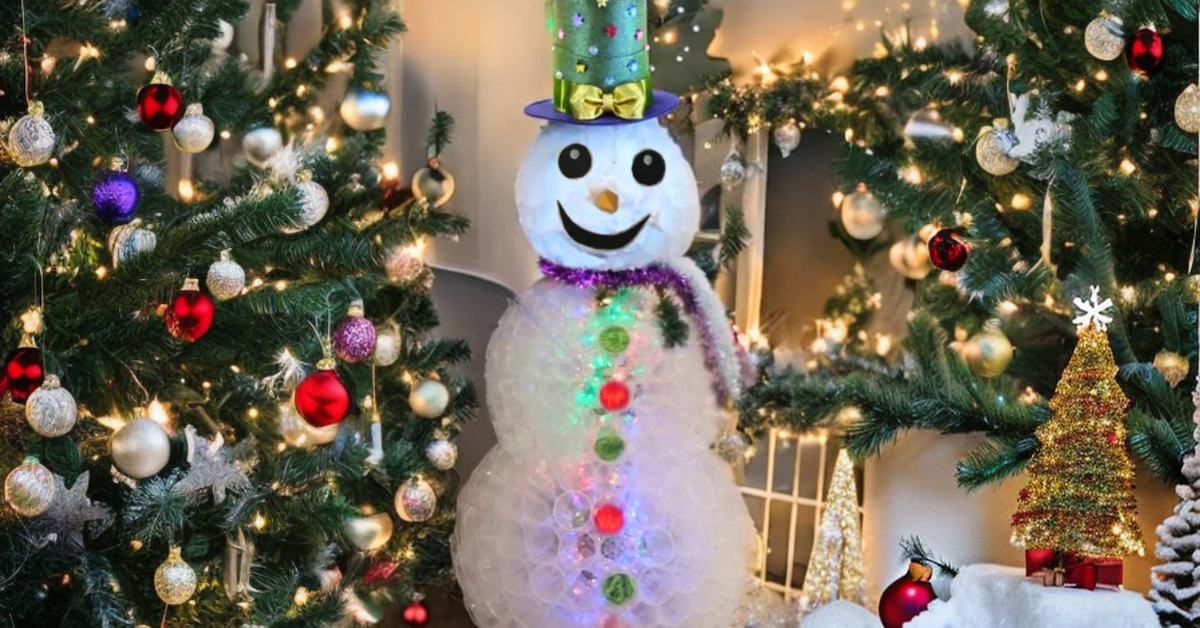 Plastic Cup Snowman - DIY Cuteness