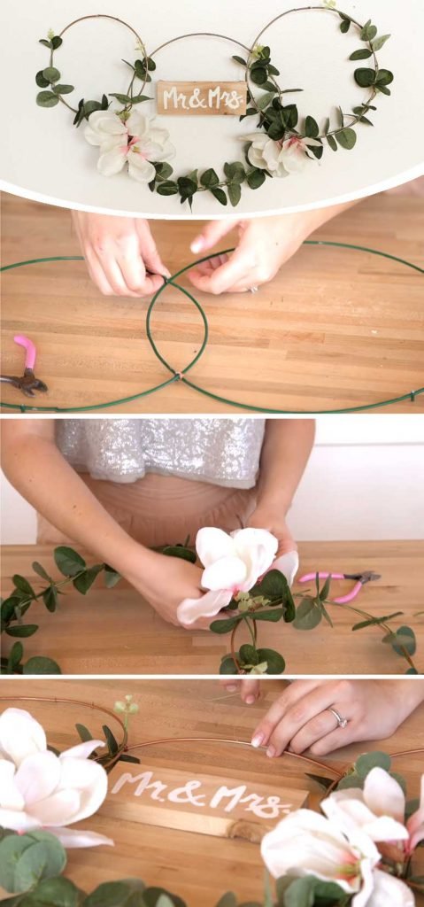 DIY Floral Wedding Hoop - DIY Cuteness for your big day or bridal shower